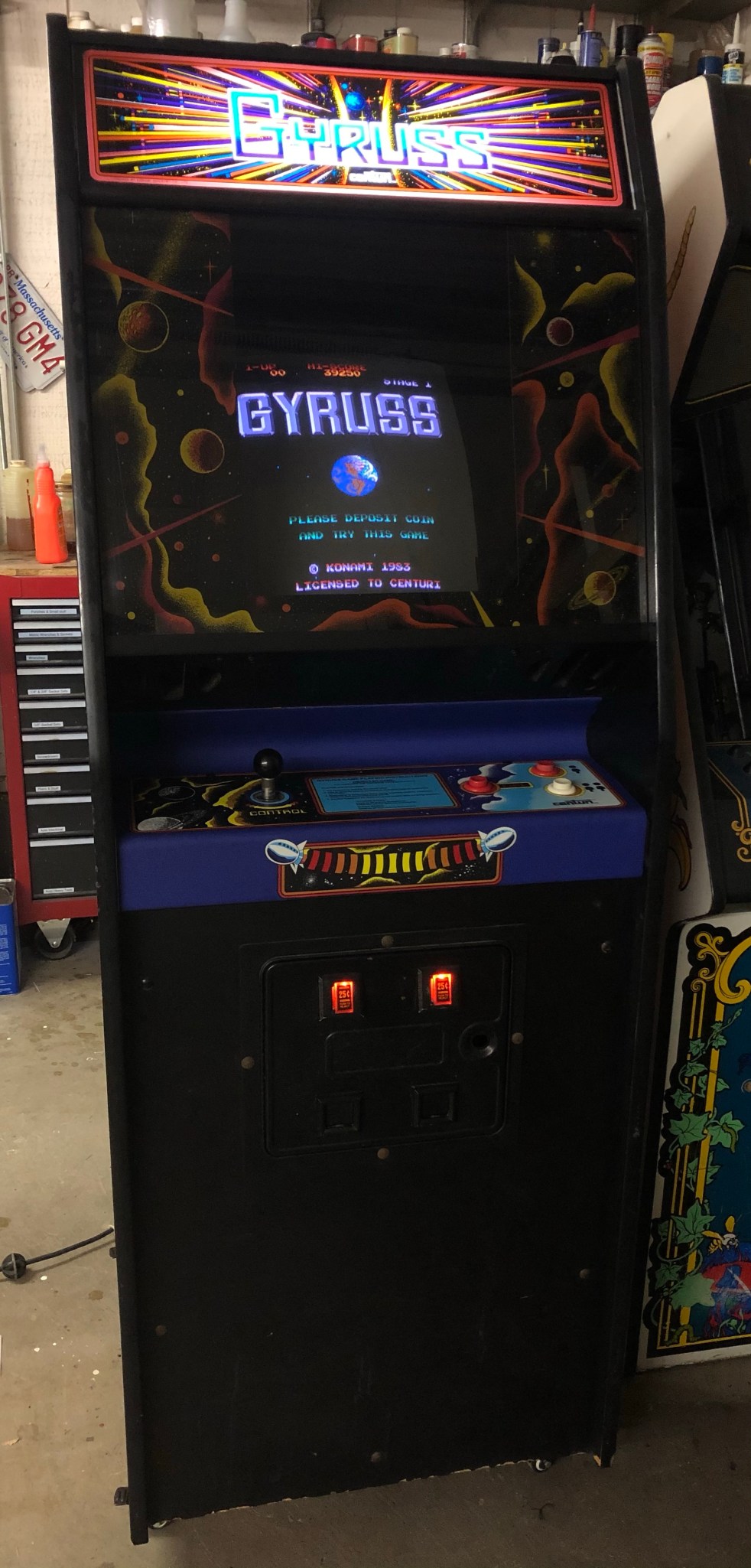 Gyruss – Restoration – Lakeside Arcade